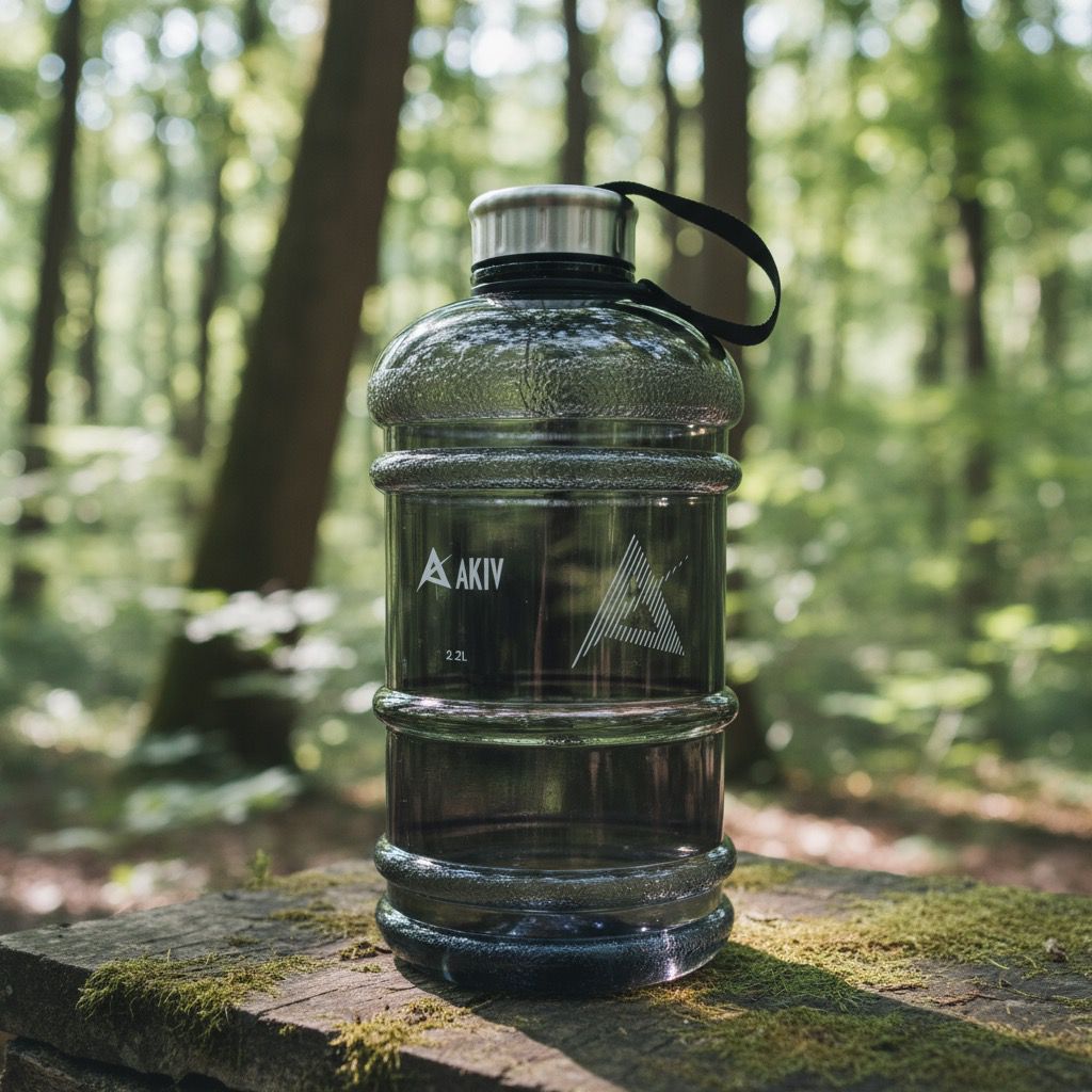 AKIV 2.2L Extra Large Drop Proof Sports Water Bottle | Dark Grey